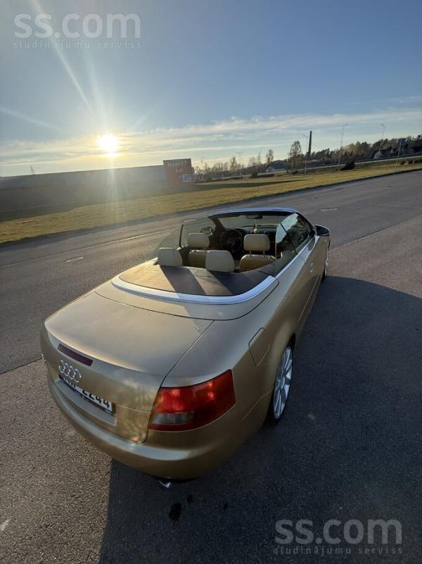 Желтый Ауди Cabriolet 2002 в Огре, объемом двигателя 3.00 л и пробегом 89 тыс. км за 4000 €, фото 2 на AUTOMOTO.COM.LV