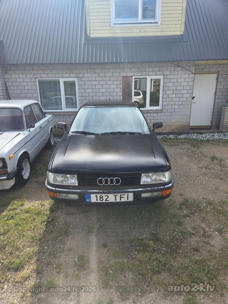 Black Audi Coupe 1989 in Tallinn, with an engine capacity of 2.30 L and mileage of 344 thousand km for 3500 €, photo 1 on AUTOMOTO.COM.LV