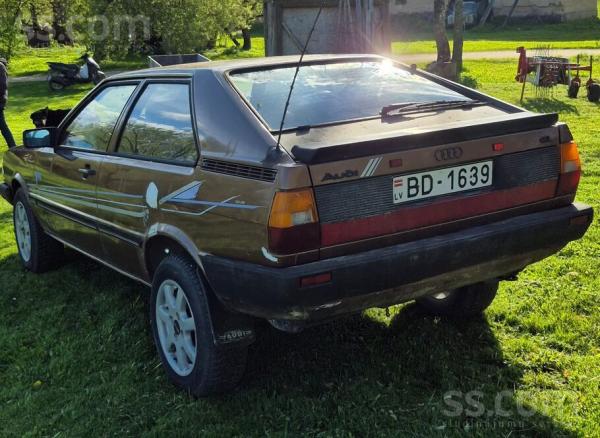 Brown Audi Coupe 1984 in Aizkraukle, with an engine capacity of 1.80 L and mileage of 199 thousand km for 2100 €, photo 2 on AUTOMOTO.COM.LV
