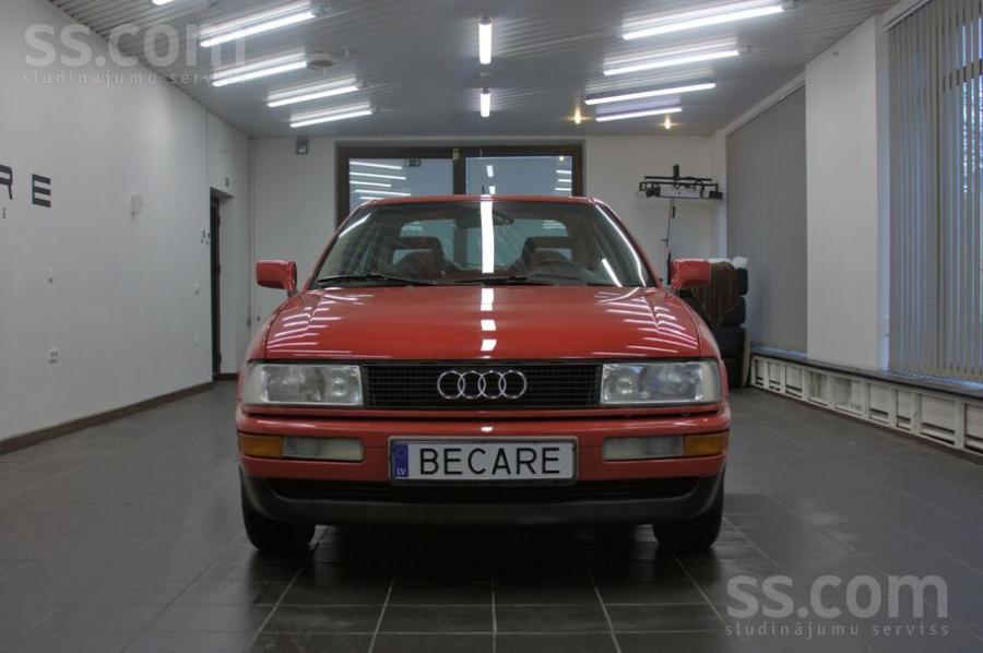 Sarkans Audi Coupe 1989 Ventspils, ar dzinēja tilpumu 2.00 L un nobraukumu 106 tūkst. km par 5000 €, foto 3 vietnē AUTOMOTO.COM.LV