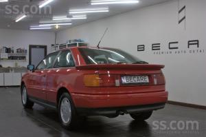 Sarkans Audi Coupe 1989 Ventspils, ar dzinēja tilpumu 2.00 L un nobraukumu 106 tūkst. km par 5000 €, foto 4 vietnē AUTOMOTO.COM.LV
