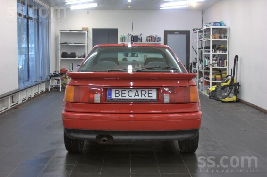 Sarkans Audi Coupe 1989 Ventspils, ar dzinēja tilpumu 2.00 L un nobraukumu 106 tūkst. km par 5000 €, foto 5 vietnē AUTOMOTO.COM.LV