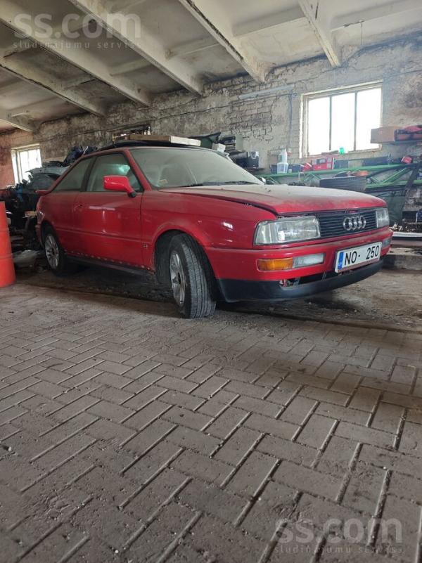 Sarkans Audi Coupe 1989 Liepāja, ar dzinēja tilpumu 2.30 L un nobraukumu 215 tūkst. km par 4260 €, foto 1 vietnē AUTOMOTO.COM.LV