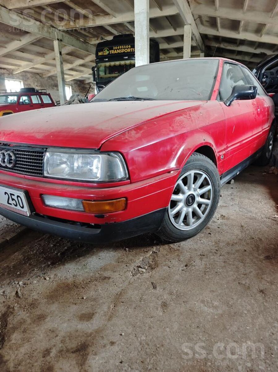 Sarkans Audi Coupe 1989 Liepāja, ar dzinēja tilpumu 2.30 L un nobraukumu 215 tūkst. km par 4260 €, foto 4 vietnē AUTOMOTO.COM.LV