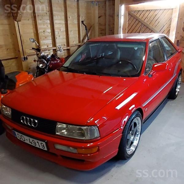 Sarkans Audi Coupe 1990 Rīga, ar dzinēja tilpumu 2.30 L un nobraukumu 225 tūkst. km par 7990 €, foto 1 vietnē AUTOMOTO.COM.LV