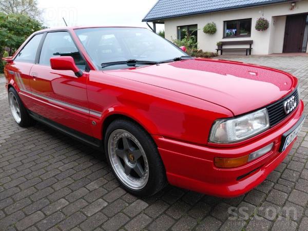 Sarkans Audi Coupe 1990 Rīga, ar dzinēja tilpumu 2.30 L un nobraukumu 225 tūkst. km par 7990 €, foto 2 vietnē AUTOMOTO.COM.LV