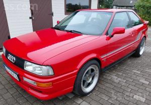 Red Audi Coupe 1990 in Riga, with an engine capacity of 2.30 L and mileage of 225 thousand km for 7990 €, photo 6 on AUTOMOTO.COM.LV