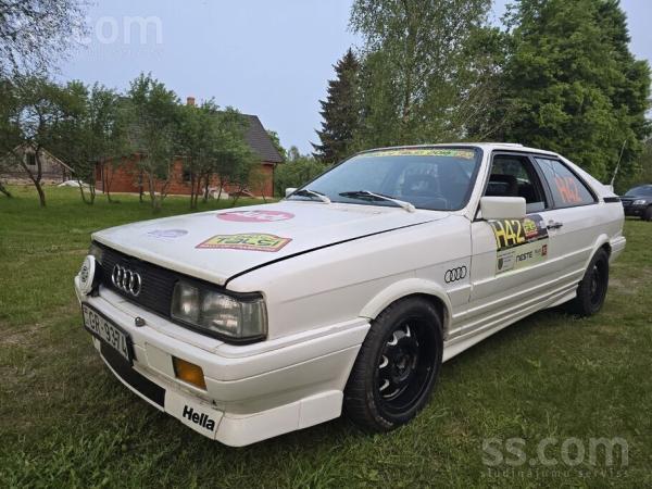 White Audi Coupe 1987 in Limbazi, with an engine capacity of 1.80 L and mileage of 0 thousand km for 1900 €, photo 1 on AUTOMOTO.COM.LV