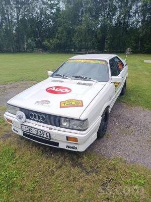 Balts Audi Coupe 1987 Limbaži, ar dzinēja tilpumu 1.80 L un nobraukumu 305 tūkst. km par 4500 €, foto  vietnē AUTOMOTO.COM.LV