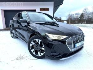 Black Audi E-Tron 2022 in Riga, with an engine capacity of 0.00 L and mileage of 37 thousand km for 33990 €, photo  on AUTOMOTO.COM.LV