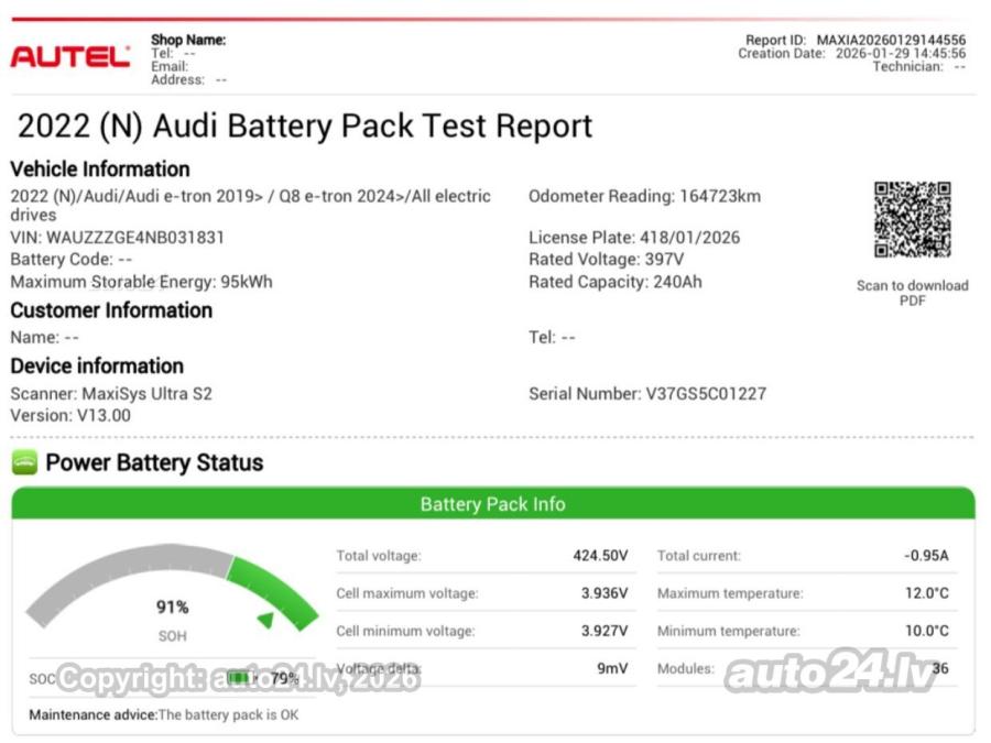 Melns Audi E-Tron 2022 Tallina, ar dzinēja tilpumu 0.00 L un nobraukumu 155 tūkst. km par 28900 €, foto 17 vietnē AUTOMOTO.COM.LV