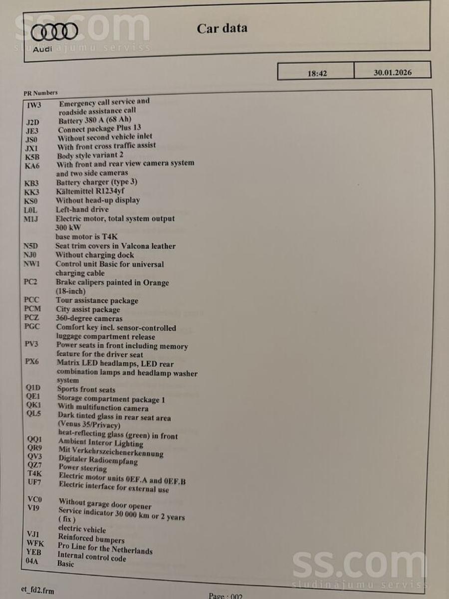 Melns Audi E-Tron 2020 Rīga, ar dzinēja tilpumu 0.00 L un nobraukumu 98 tūkst. km par 28900 €, foto 6 vietnē AUTOMOTO.COM.LV
