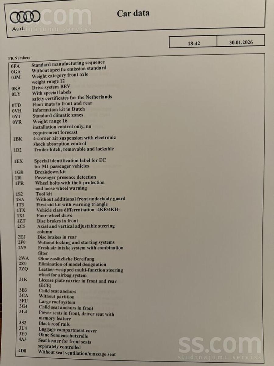 Melns Audi E-Tron 2020 Rīga, ar dzinēja tilpumu 0.00 L un nobraukumu 98 tūkst. km par 28900 €, foto 7 vietnē AUTOMOTO.COM.LV