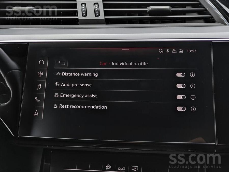 Melns Audi E-Tron 2020 Tukums, ar dzinēja tilpumu 0.00 L un nobraukumu 157 tūkst. km par 21500 €, foto 23 vietnē AUTOMOTO.COM.LV