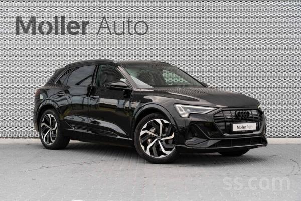 Black Audi E-Tron 2021 in Riga, with an engine capacity of 0.00 L and mileage of 67 thousand km for 32300 €, photo 2 on AUTOMOTO.COM.LV