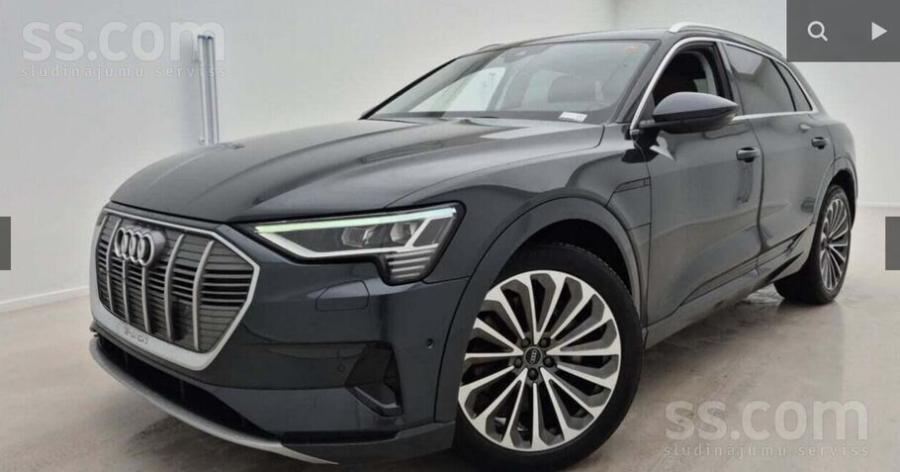 Melns Audi E-Tron 2021 Rīga, ar dzinēja tilpumu 0.00 L un nobraukumu 122 tūkst. km par 25950 €, foto 1 vietnē AUTOMOTO.COM.LV