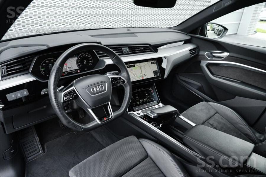 Melns Audi E-Tron 2021 Rīga, ar dzinēja tilpumu 0.00 L un nobraukumu 89 tūkst. km par 28300 €, foto 12 vietnē AUTOMOTO.COM.LV