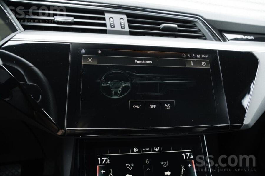 Melns Audi E-Tron 2021 Rīga, ar dzinēja tilpumu 0.00 L un nobraukumu 89 tūkst. km par 28300 €, foto 18 vietnē AUTOMOTO.COM.LV