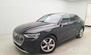 Black Audi E-Tron 2021 in Riga, with an engine capacity of 0.00 L and mileage of 61 thousand km for 31950 €, photo  on AUTOMOTO.COM.LV