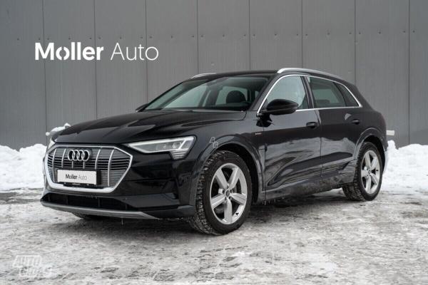 Black Audi E-Tron 2022 in Vilnius, with an engine capacity of 0.00 L and mileage of 43 thousand km for 34900 €, photo 1 on AUTOMOTO.COM.LV