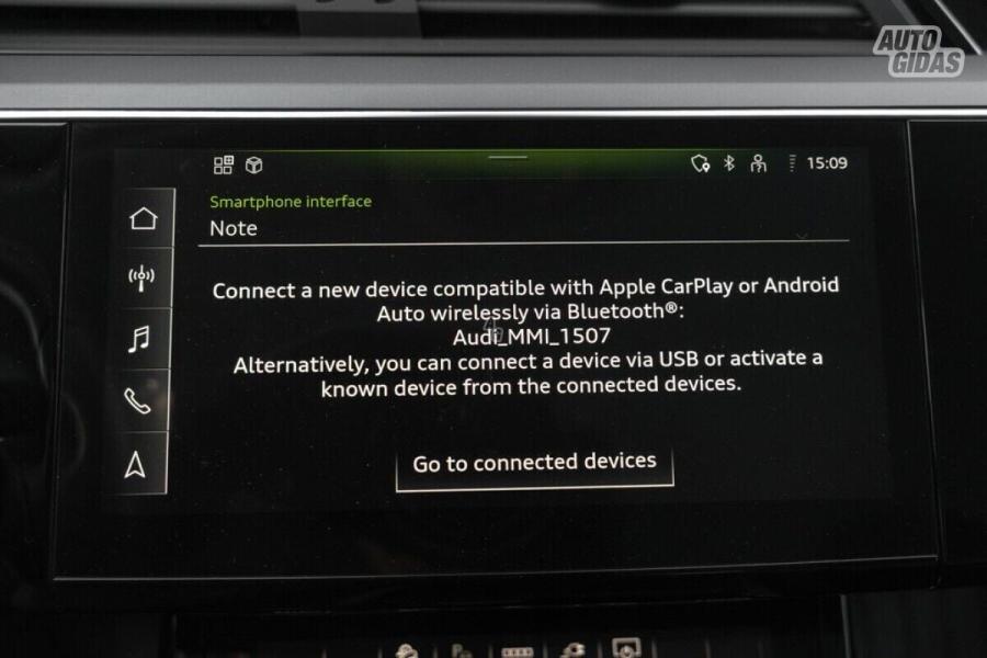 Black Audi E-Tron 2022 in Vilnius, with an engine capacity of 0.00 L and mileage of 43 thousand km for 34900 €, photo 11 on AUTOMOTO.COM.LV