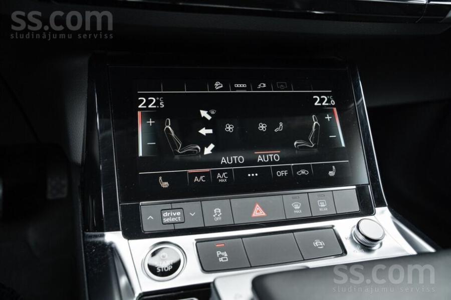 Black Audi E-Tron 2022 in Riga, with an engine capacity of 0.00 L and mileage of 35 thousand km for 32850 €, photo 25 on AUTOMOTO.COM.LV