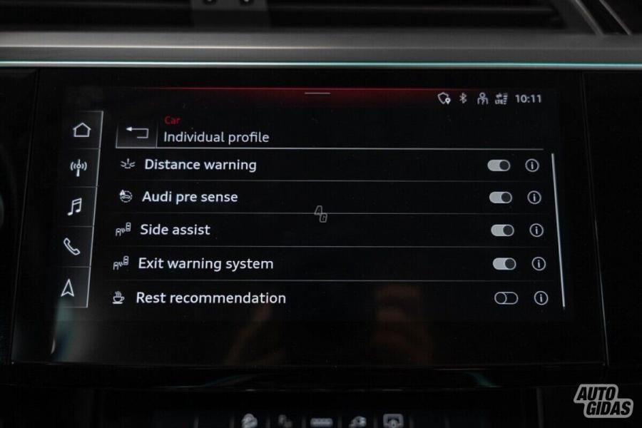 Black Audi E-Tron 2022 in Vilnius, with an engine capacity of 0.00 L and mileage of 58 thousand km for 29500 €, photo 14 on AUTOMOTO.COM.LV