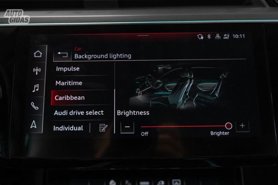 Black Audi E-Tron 2022 in Vilnius, with an engine capacity of 0.00 L and mileage of 58 thousand km for 29500 €, photo 15 on AUTOMOTO.COM.LV