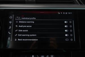 Black Audi E-Tron 2022 in Vilnius, with an engine capacity of 0.00 L and mileage of 57 thousand km for 29250 €, photo 18 on AUTOMOTO.COM.LV