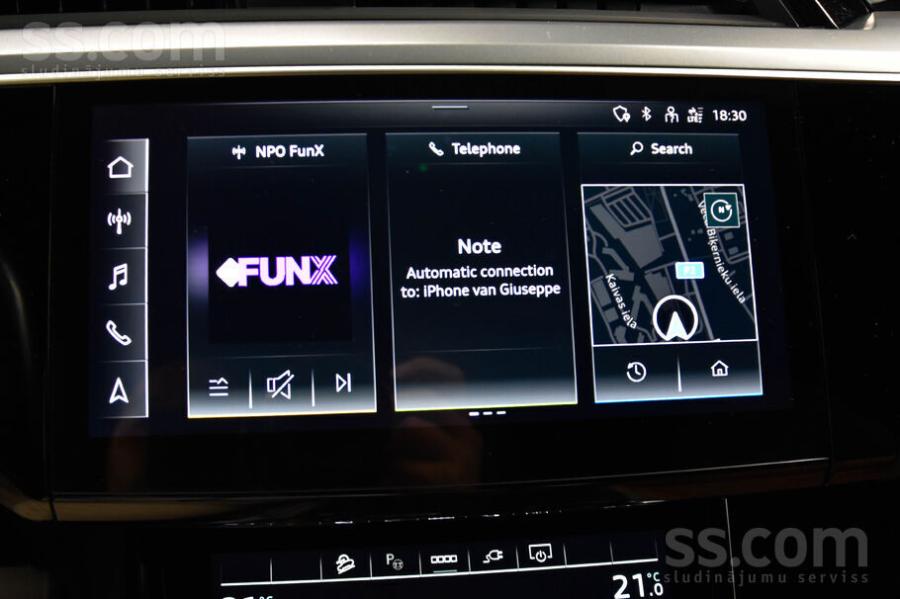 Black Audi E-Tron 2022 in Riga, with an engine capacity of 0.00 L and mileage of 82 thousand km for 35590 €, photo 29 on AUTOMOTO.COM.LV
