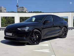 Black Audi E-Tron 2022 in Vilnius, with an engine capacity of 0.00 L and mileage of 55 thousand km for 39800 €, photo  on AUTOMOTO.COM.LV