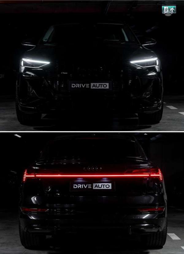 Black Audi E-Tron 2022 in Vilnius, with an engine capacity of 0.00 L and mileage of 45 thousand km for 36900 €, photo 5 on AUTOMOTO.COM.LV