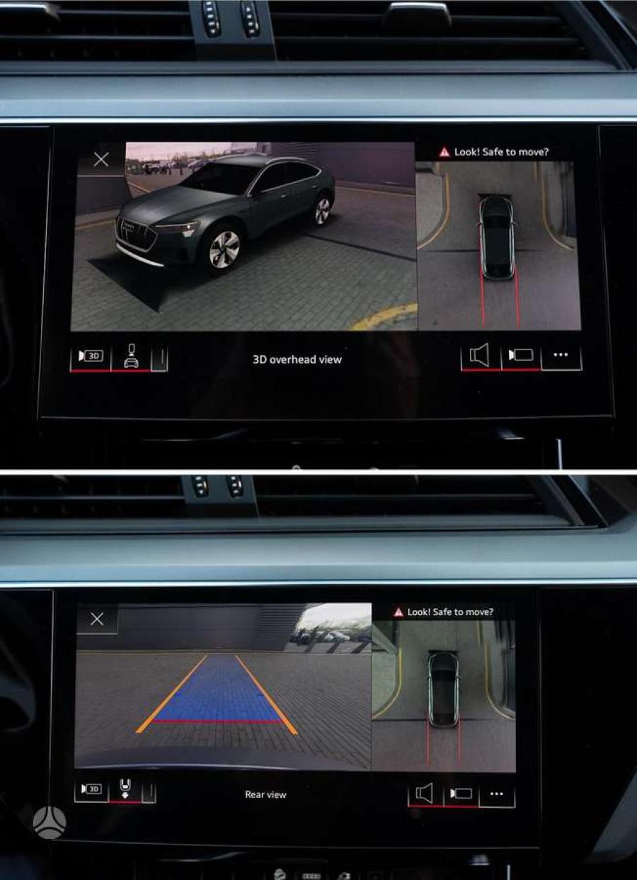 Black Audi E-Tron 2022 in Vilnius, with an engine capacity of 0.00 L and mileage of 45 thousand km for 36900 €, photo 17 on AUTOMOTO.COM.LV