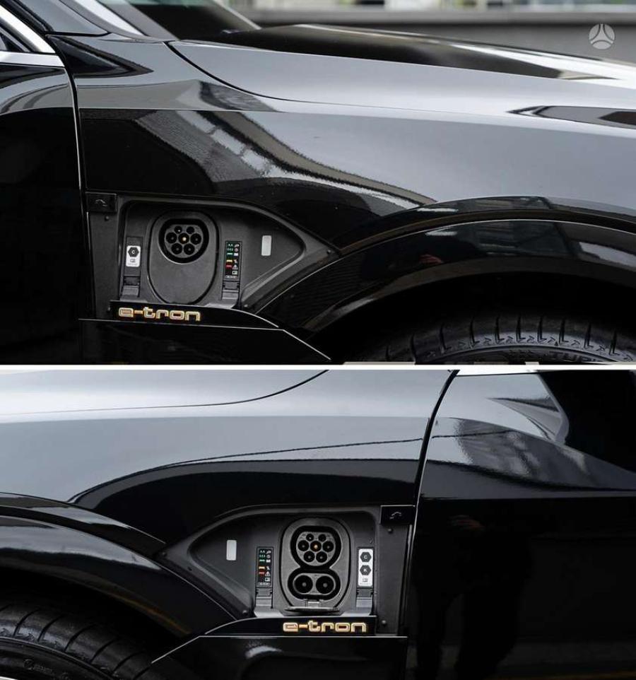 Black Audi E-Tron 2022 in Vilnius, with an engine capacity of 0.00 L and mileage of 45 thousand km for 36900 €, photo 24 on AUTOMOTO.COM.LV