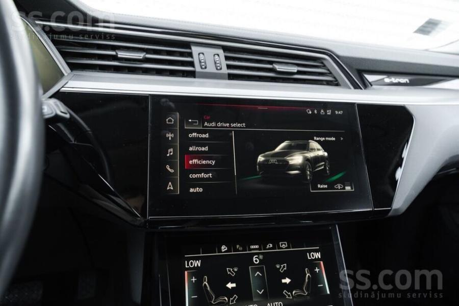 Melns Audi E-Tron 2022 Rīga, ar dzinēja tilpumu 0.00 L un nobraukumu 133 tūkst. km par 27800 €, foto 23 vietnē AUTOMOTO.COM.LV