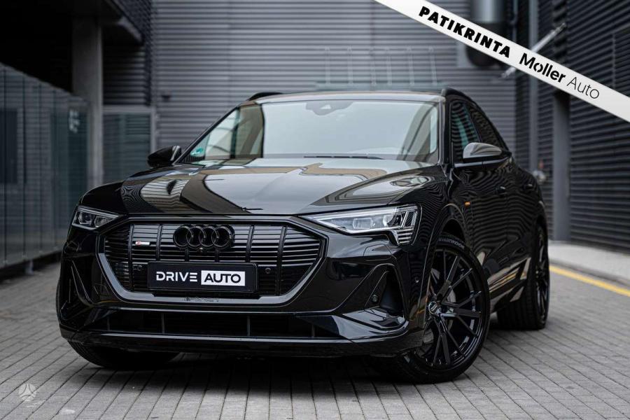 Black Audi E-Tron 2022 in Vilnius, with an engine capacity of 0.00 L and mileage of 45 thousand km for 36900 €, photo 1 on AUTOMOTO.COM.LV