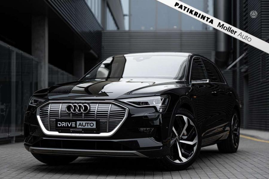 Black Audi E-Tron 2023 in Vilnius, with an engine capacity of 0.00 L and mileage of 112 thousand km for 29900 €, photo 1 on AUTOMOTO.COM.LV