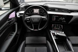 Black Audi E-Tron 2023 in Vilnius, with an engine capacity of 0.00 L and mileage of 112 thousand km for 29900 €, photo 8 on AUTOMOTO.COM.LV
