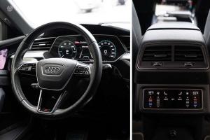 Black Audi E-Tron 2023 in Vilnius, with an engine capacity of 0.00 L and mileage of 112 thousand km for 29900 €, photo 19 on AUTOMOTO.COM.LV