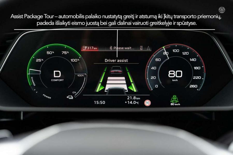 Black Audi E-Tron 2023 in Vilnius, with an engine capacity of 0.00 L and mileage of 112 thousand km for 29900 €, photo 26 on AUTOMOTO.COM.LV