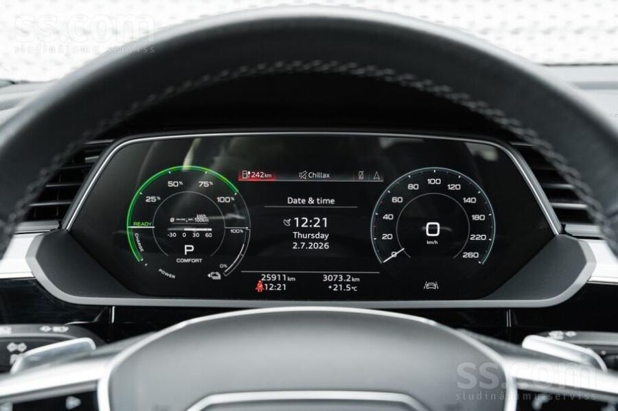 Black Audi E-Tron 2023 in Riga, with an engine capacity of 0.00 L and mileage of 26 thousand km for 36000 €, photo 15 on AUTOMOTO.COM.LV