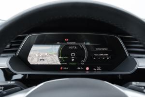 Black Audi E-Tron 2023 in Riga, with an engine capacity of 0.00 L and mileage of 55 thousand km for 39500 €, photo 18 on AUTOMOTO.COM.LV