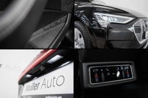 Black Audi E-Tron 2020 in Tallinn, with an engine capacity of 0.00 L and mileage of 117 thousand km for 26500 €, photo 14 on AUTOMOTO.COM.LV