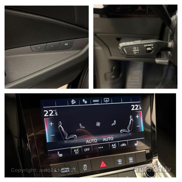 Black Audi E-Tron 2021 in Tallinn, with an engine capacity of 0.00 L and mileage of 101 thousand km for 30900 €, photo 9 on AUTOMOTO.COM.LV