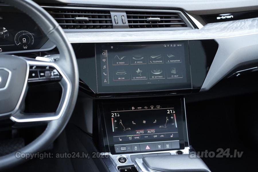 Black Audi E-Tron 2021 in Tallinn, with an engine capacity of 0.00 L and mileage of 95 thousand km for 26990 €, photo 28 on AUTOMOTO.COM.LV