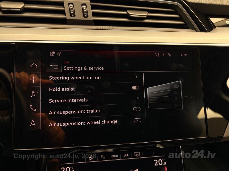 Черный Ауди E-Tron 2022 в Таллин, объемом двигателя 0.00 л и пробегом 25 тыс. км за 34990 €, фото 20 на AUTOMOTO.COM.LV