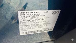 Blue Audi E-Tron 2019 in Ukmerge, with an engine capacity of 0.00 L and mileage of 92 thousand km for 19500 €, photo 24 on AUTOMOTO.COM.LV