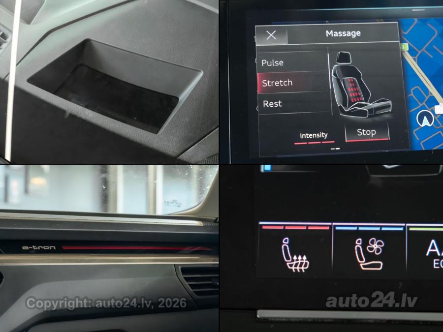 Blue Audi E-Tron 2020 in Tallinn, with an engine capacity of 0.00 L and mileage of 126 thousand km for 36900 €, photo 18 on AUTOMOTO.COM.LV