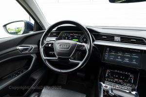 Blue Audi E-Tron 2021 in Riga, with an engine capacity of 0.00 L and mileage of 69 thousand km for 33766 €, photo 10 on AUTOMOTO.COM.LV