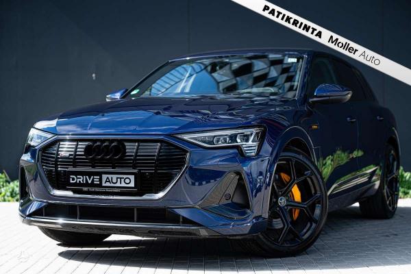 Синий Ауди E-Tron 2022 в Вильнюс, объемом двигателя 0.00 л и пробегом 60 тыс. км за 33900 €, фото 1 на AUTOMOTO.COM.LV